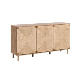 Beliani Sideboard BONDI in Braun - (W) 153 x (H) 81 x (L) 40 cm | Gr.: onesize