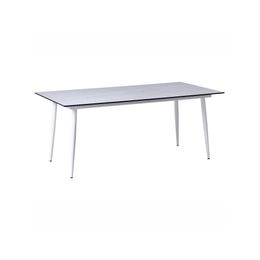 Beliani Esszimmertisch TOLENTINO in Wei&szlig;/Beige - (W) 90 x (H) 75 x (L) 180 cm | Gr.: onesize