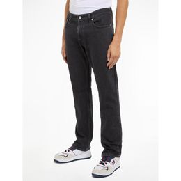 Tommy Jeans Slim-fit-Jeans »Ryan Regular Slim Straight«, Slim‐Straight‐Jeans aus hochwertigem Denim regulärer Leibhöhe Black Denim Obermaterial:...