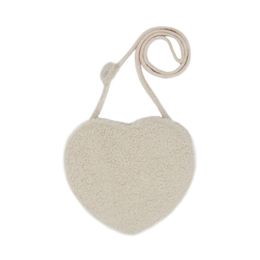 leevje Kinderhandtasche zum Umhängen 'teddy heart' in beige | Gr.: onesize
