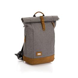 fillikid Wickelrucksack Berlin in Grau Melange | Gr.: onesize