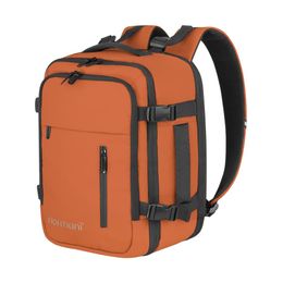 Normani Erweiterbarer Handgepäck-Rucksack 20 Liter Nikaho in Orange | Gr.: onesize