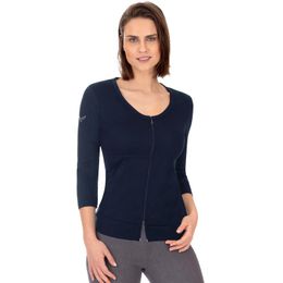 TRIGEMA Sweatjacke &raquo;Jacke aus Baumwolle/Elasthan&laquo; 1 Stk. navy S S Elastischer Feinripp