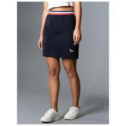 TRIGEMA Jerseyrock &raquo;Rock aus strukturierter Sweat-Qualit&auml;t&laquo; 1 Stk. navy XL XL Aufgen&auml;htes Patch TRIGEMA Logo