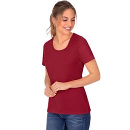 TRIGEMA Damen T-Shirt &raquo;TRIGEMA T-Shirt aus Biobaumwolle&laquo; 1 Stk. rot S