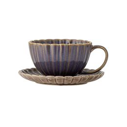 Bloomingville Tasse mit Untertasse LATINA Violett | Gr.: onesize
