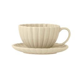 Bloomingville Tasse mit Untertasse LATINA Natur | Gr.: onesize