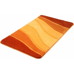 Meusch Badematte &raquo;Ocean&laquo; H&ouml;he 23 mm rutschhemmend beschichtet fu&szlig;bodenheizungsgeeignet Badteppich, Wellen Design, mit Farbverlauf, Hoch-Tief...