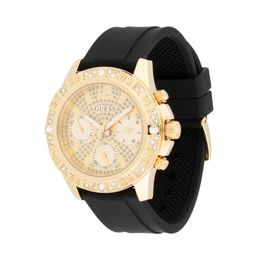 Guess Uhr 'Majesty' Damen Gr&ouml;&szlig;e One Size gold / schwarz / transparent