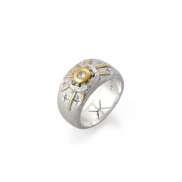 Kuzzoi Ring 925 Sterling Silber in Zweifarbig | Gr.: 64