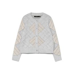 V&eacute;ro Moda Vero Moda Strickjacke in Light Grey Melange | Gr.: M