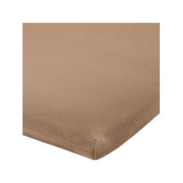REDBEST Single-Jersey Topper-Spannbettlaken Denver in hellbraun | Gr.: 180x200 cm - 200x200 cm
