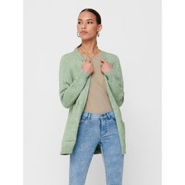 Only Strickjacke &raquo;ONLLESLY L/S OPEN CARDIGAN KNT NOOS&laquo; Basil Detail W.MELANGE L L Langer Cardigan von Only