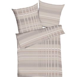 Kaeppel Fein Biber Bettw&auml;sche in creme | Gr.: 155 x 220 + 80 x 80 cm