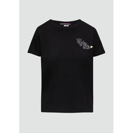QS T-Shirt in 99D0_schwarz | Gr.: L