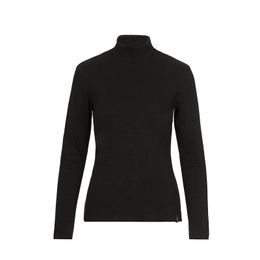 TRIGEMA Longsleeve &raquo;Langarm Shirt mit modischem Stehkragen&laquo; 1 Stk. schwarz M M Elastischer Doppelripp