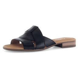 Gabor Pantolette &raquo;RHODOS&laquo;, Blockabsatz, Sommerschuh, Komfortschuh in Bequemweite G (= weit) schwarz 44 44 Modische Pantolette mit &Uuml;berkreuzbandagen