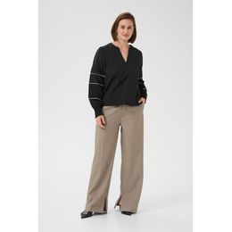 Kaffe Langarm-Bluse KAapril Regular fit in Black Deep | Gr.: 36