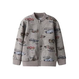 name it Sweatjacke in Grey Melange | Gr.: 104