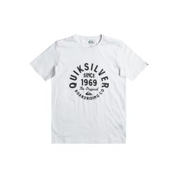 Quiksilver T-Shirt &raquo;Circled Script&laquo; White 8 8 Stoff: Baumwoll-Jersey-Stoff [160 g/m2]