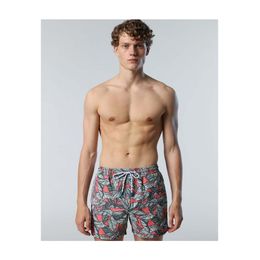 North Sails Badeshorts "Volley" in Khaki/ Orange | Gr.: M
