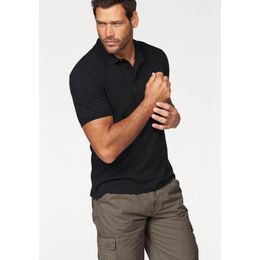 MAN'S WORLD Man's World Jungen Poloshirt Kurzarm, lockere Passform, unifarben schwarz 44/46 (S)