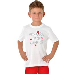 TRIGEMA Jungen T-Shirt &raquo;TRIGEMA T-Shirt Opas Liebling&laquo; 1 Stk. wei&szlig; 104