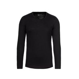 TRIGEMA Herren Longsleeve &raquo;TRIGEMA Sportshirt aus Merinowolle&laquo; 1 Stk. schwarz L