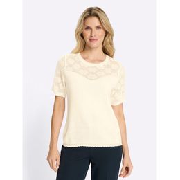 Sieh an! Ajour-Pullover in ecru | Gr.: 56