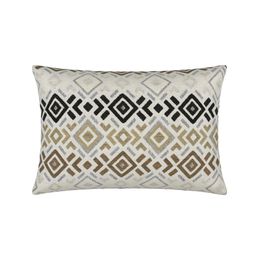 Erwin M&uuml;ller Erwin M&uuml;ller Jacquard Kissenh&uuml;lle York Boho in braun | Gr.: 30 x 50 cm