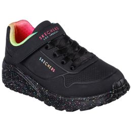 Skechers Keilsneaker &raquo;Uno Lite - Rainbow Speckle&laquo;, Freizeitschuh, Halbschuh, Schn&uuml;rschuh mit gesprenkelter Laufsohle schwarz 32 32 Pride Sneaker...