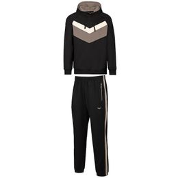 TRIGEMA Freizeitanzug &raquo;Modischer Jogginganzug&laquo; 1 Stk. schwarz XL XL Sweat-Qualit&auml;t