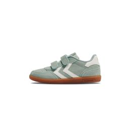 Hummel Klettverschluss Sneaker Victory Suede Lebensstil Kinder in FROSTY GREEN | Gr.: 28