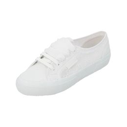 Superga Schn&uuml;rschuhe in total white | Gr.: 41