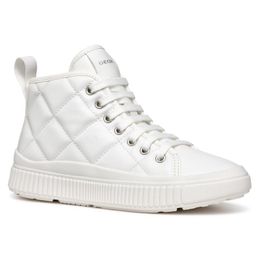 Geox Sneaker »J LAQUINNY GIRL B« High Top Sneaker, Schnürboots, Freizeitschuh mit Reißverschluss weiß 30 30 Sneaker mit modischer Steppung und...