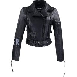 Trueprodigy Lederjacke Ava in Schwarz | Gr.: L