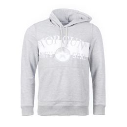 Top Gun Hoodie TG20201123 in grey m&eacute;lange | Gr.: L
