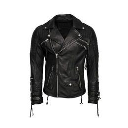 Trueprodigy Bikerjacke Jackson in Schwarz | Gr.: XL