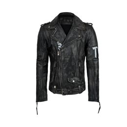Trueprodigy Lederjacke Russell in Schwarz | Gr.: XL