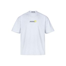 Trueprodigy Oversize-Shirt Juniper F in Graumelange | Gr.: M