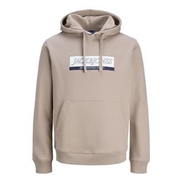 Jack & Jones Plus JACK & JONES PLUS Kapuzenpullover in Mocha Meringue | Gr.: 4XL