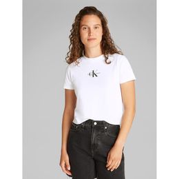 Calvin Klein Jeans T-Shirt &raquo;MONOLOGO BABY TEE&laquo; mit Logo Brilliant White M (38) M (38) Kurzes T-Shirt von CALVIN KLEIN