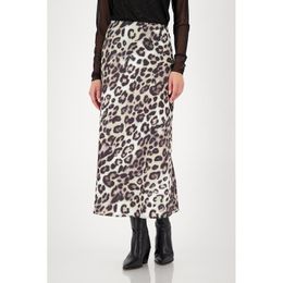 monari Satinrock &raquo;Rock Leo Allover Satin&laquo; schwarz gemustert 40 40 Stylischer Satinrock von monari