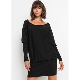 bonprix Strickkleid Strickkleid aus flie&szlig;endem Viskose-Mix schwarz 44/46 (L) - N-Gr N-Gr 44/46 (L) Strickkleid mit elegantem Stil f&uuml;r einen...