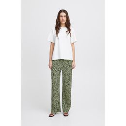 Ichi Casual Hose IHAYA Regular fit in Sprucestone Flower Aop | Gr.: 36