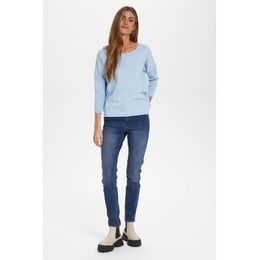 Saint Tropez Strickpullover A2561, Casual fit in Heather Melange | Gr.: XS