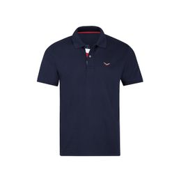 TRIGEMA Poloshirt &raquo;Poloshirt mit dreifarbiger Knopfleiste&laquo; 1 Stk. navy M M DELUXE-Piqu&eacute;-Qualit&auml;t