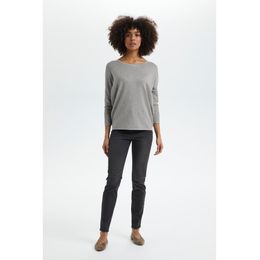 Saint Tropez Strickpullover A2561, Casual fit in Pearl Grey Mel | Gr.: XS