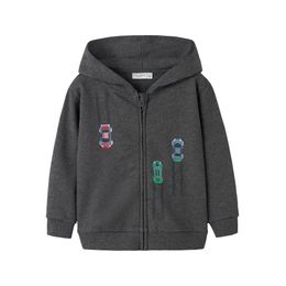 name it Sweatjacke in Dark Grey Melange | Gr.: 92