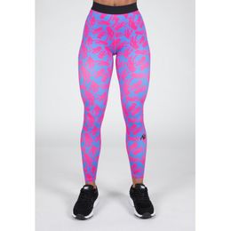 Gorilla Wear Leggings - Colby - Blau/Rosa | Gr.: L